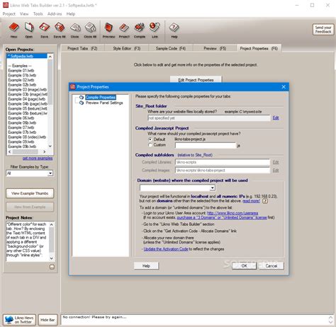 Likno Web Tabs Builder Download Softpedia