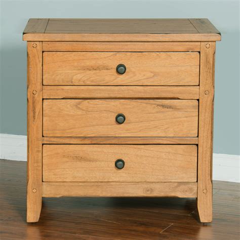 Sunny Designs Sedona 29 Petite Traditional Wood Night Stand In Rustic