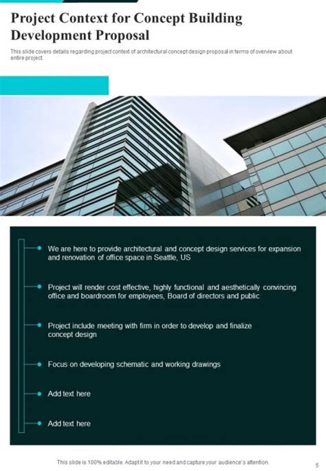 Concept Building Development Proposal Report Sample Example Document