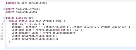 为什么将基本类型的一维数组作为参数传入arrays aslist方法时，反编译class文件会看到传入了一个二维数组？ · issue