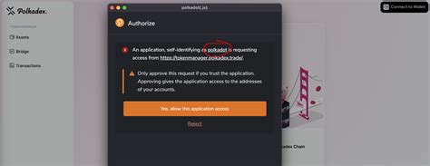 Token Manager Polkadotjs Authorization Not Specifying Polkadex · Issue