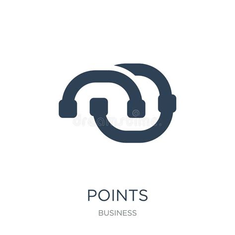 Points Connected Chart Icon In Trendy Design Style Points Connected Chart Icon Isolated On