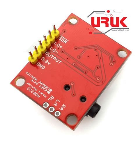 ECG Measurement Pulse Heart Monitoring Sensor Module Kit UrukTech