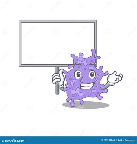 An Icon Of Staphylococcus Aureus Mascot Design Style Bring A Board Stock Vector Illustration
