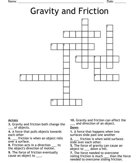Gravity Or Friction Force Worksheet Have Fun Teaching Forumiktvasa