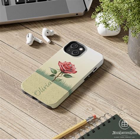 June Custom Birth Flower And Birthstone Name Phone Case Beautiful And