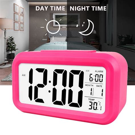 Digital Alarm Clock Lcd Display With Calendar For Grandado