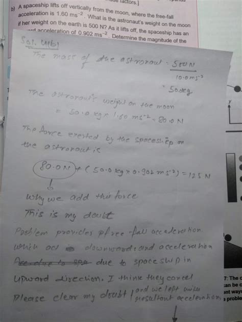 Homework And Exercises Why We Add Acceleration Of Celestial Body With