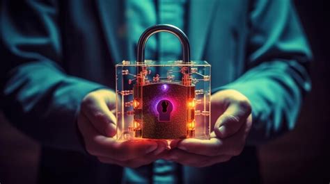 Premium Photo Cyber Security And Data Protection Businessman Holding