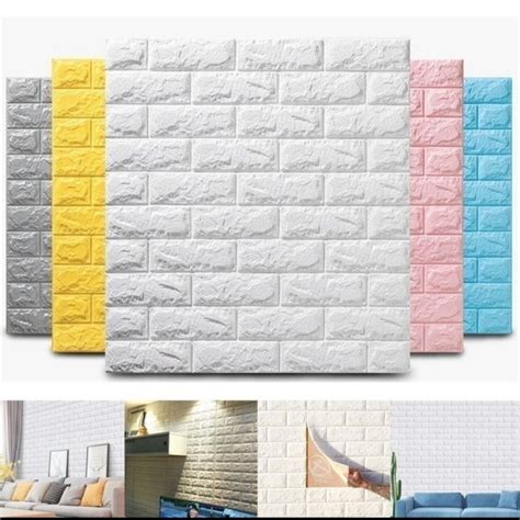 Jual Cod Falecia7 Bata Foam Wallpaper Stiker Bata Bata Timbul Wall 3d Foam 70 X 77 Cm Shopee