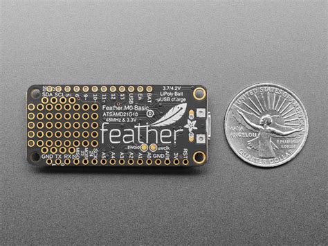 Adafruit Feather M0 Basic Proto Atsamd21 Cortex M0 Id 2772