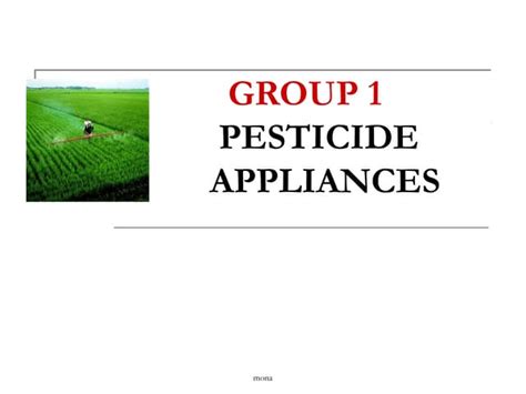 Pesticide Calculation And The Methods To Handle Them Pptx