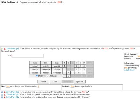 Solved 6 Problem 16 Suppose The Mass Of A Loaded