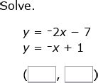 IXL Solve Systems Of Linear Equations Geometry Practice