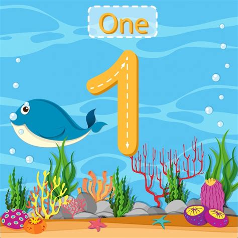 Premium Vector How To Write Number Seven