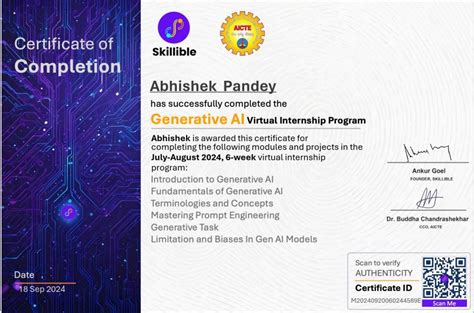 abhishek pandey on linkedin generativeai ai skillible aicte