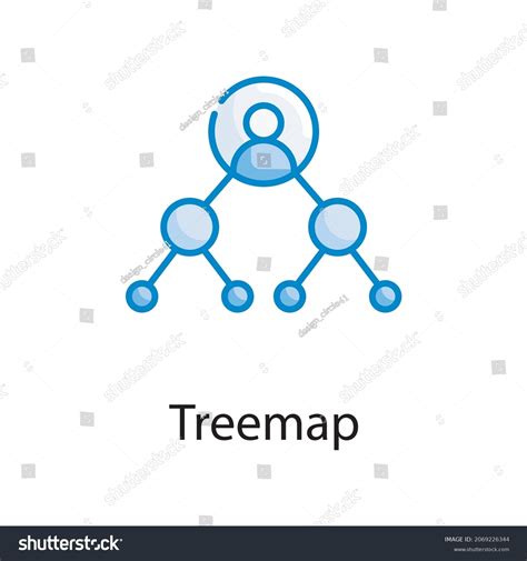 Treemap Vector Blue Colours Icon Design Stock Vector Royalty Free