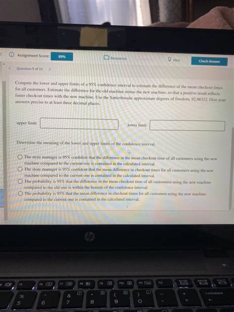 Solved Assignment Scores Resources Hint Check Answer