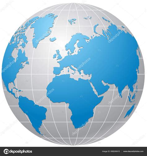 Earth Globe Vector Illustration Stock Vector By ©designpicsinc 668249410