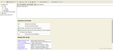H2 Database 安装部署学习h2 Database 按照 Csdn博客 H2 Database 安装部署学习h2 Database 按照 Csdn博客