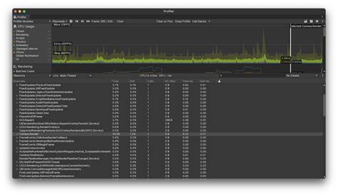 Unity Manual Cpu Usage Profiler Module