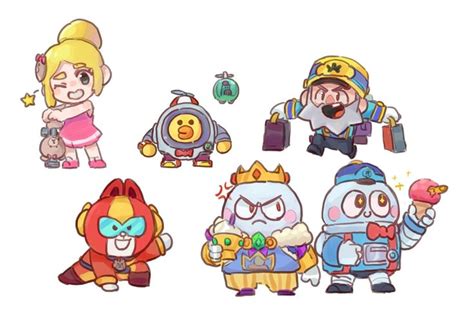 Pin By Mr P Pinguin On Brawl Starr Doodle Characters Fun Comics Cute Emoji