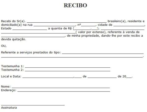 Recibo Pensão Alimentícia Pagamento Modelos Comprovante