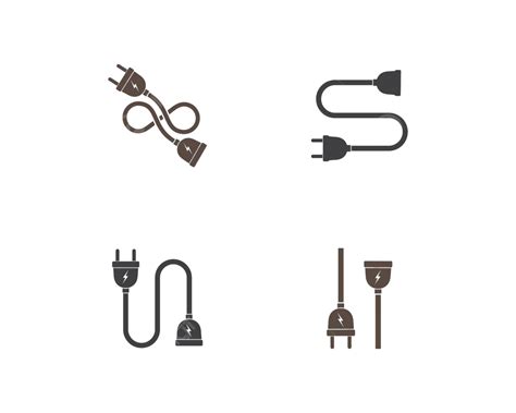 Electric Socket Plug Vector Illustration Bolt Connector Power Vector