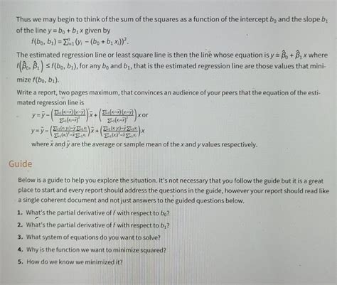 Solved The Simplest Deterministic Mathematical Relationship