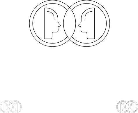 Coin Face Dual Duplicate Man Bold And Thin Black Line Icon Set 18006295 Vector Art At Vecteezy