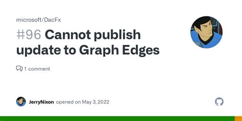 Cannot Publish Update To Graph Edges Issue 96 Microsoft DacFx GitHub