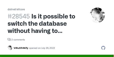 Is It Possible To Switch The Database Without Having To Change The Connection String Issue