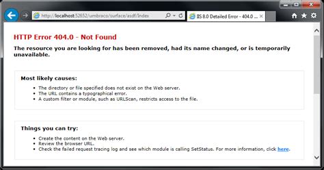 C Why Am I Getting The Yellow Screen Of Death On An Umbraco Surfacecontroller On A Default