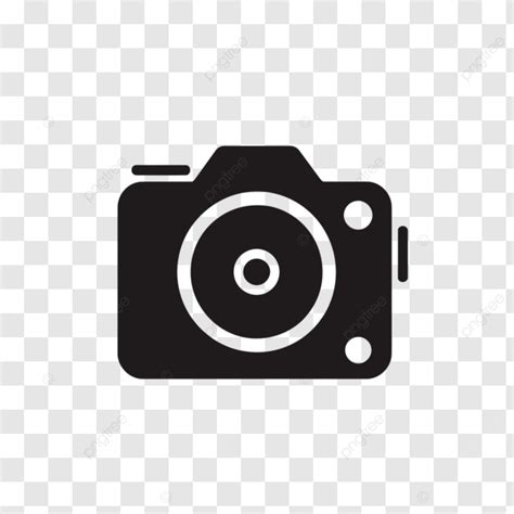 흰색 바탕에 카메라 아이콘 벡터 흰색 바탕에 인스타그램 카메라의 단순한 검은색 아이콘 그림자 없음 작은 프레임 중앙 Png 일러스트 및 벡터 에 대한 무료 다운로드