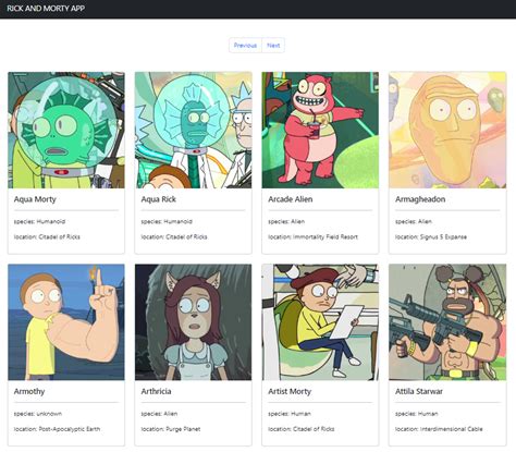 Github Ary Rickandmortyapp This Github Repository Features A React And Vite Powered Web