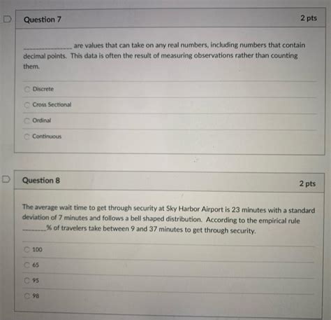 solved question 7 2 pts are values that can take on any real