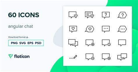 Angular Chat Icon Pack Outline 60 Svg Icons