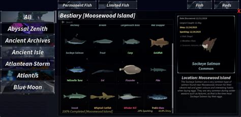 Bestiary Official Fisch Wiki