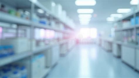 Sterile Lab With Glowing Shelves Of Supplies Inviting For Research And Healthcare Professionals