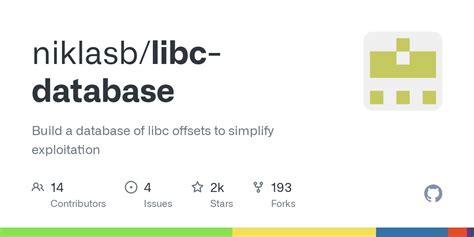 GitHub Niklasb Libc Database Build A Database Of Libc Offsets To Simplify Exploitation