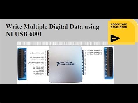 Write Multiple Digital Data Using Ni Usb 6001 Youtube