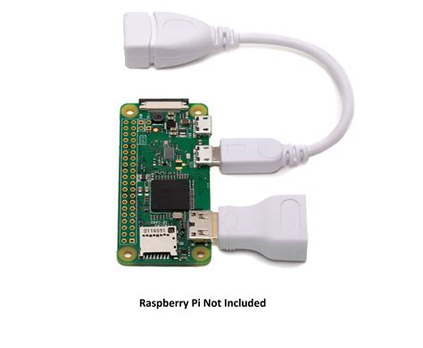 Official Raspberry Pi Usb B Male To Usb A Female Otg Adapter Cable