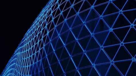 Abstract Blue Wireframe Desktop Wallpaper Premium Photo Rawpixel