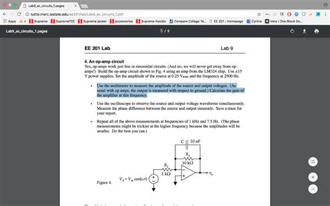 solved lab9 ac circuits 1 pages x ← d ⓘ
