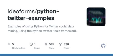 GitHub Ideoforms Python Twitter Examples Examples Of Using Python For Twitter Social Data