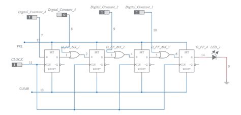 Piso Shift Register Multisim Live
