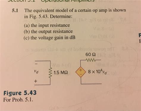 Solved 56 Using The Same Parameters For The 741 Op Amp In