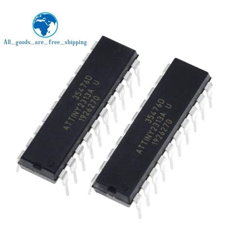 Attiny2313a Pu Attiny2313 Dip20 Mcu 8 Bit Attiny Avr Risc 2kb Flash 25v33v5v 20 Pin Dip New