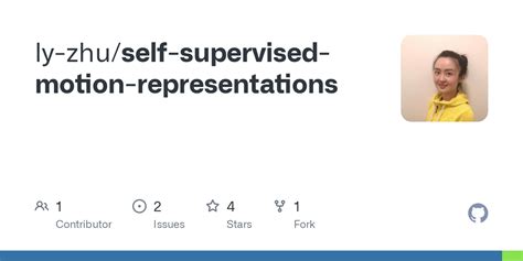 Github Ly Zhuself Supervised Motion Representations