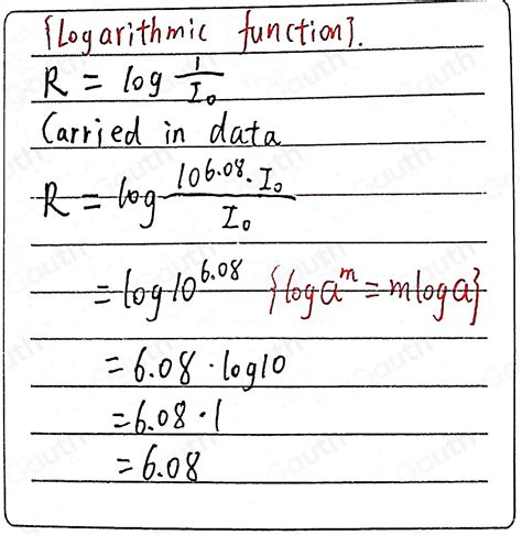 solved the magnitude r measured on the richter scale of an